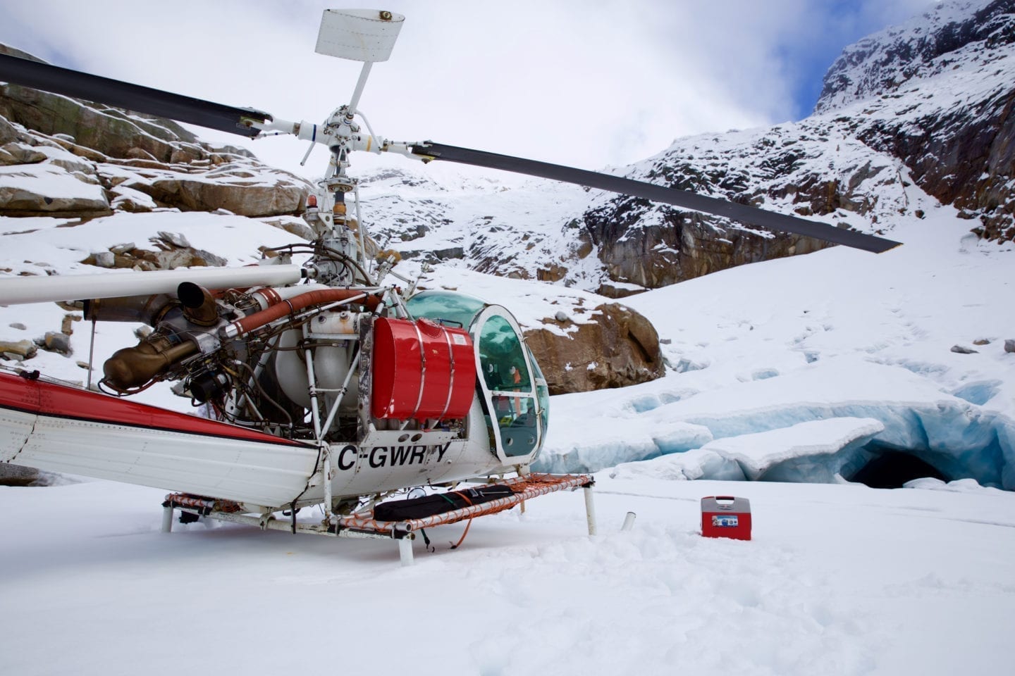 Heli Ice Cave Exploring with Compass Heli Tours | Go Live Explore