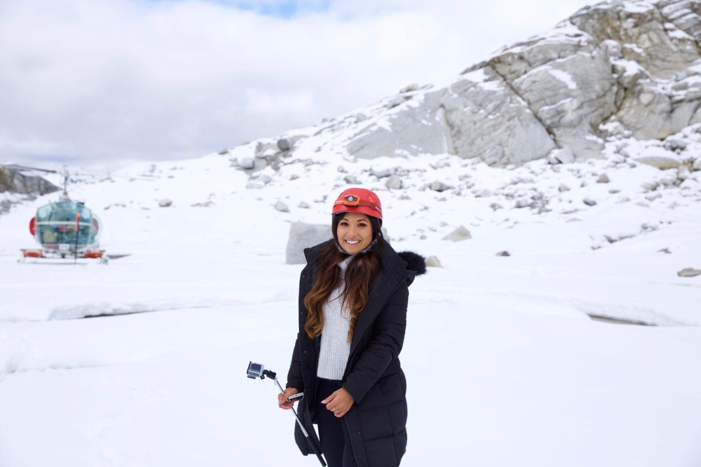 Heli Ice Cave Exploring with Compass Heli Tours | Go Live Explore