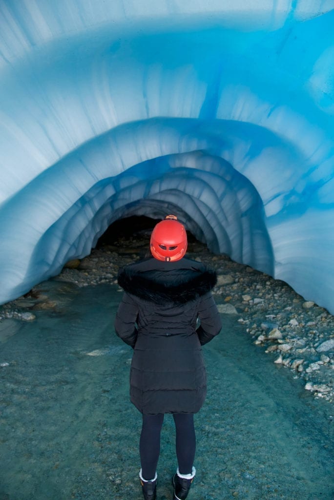 Heli Ice Cave Exploring with Compass Heli Tours | Go Live Explore